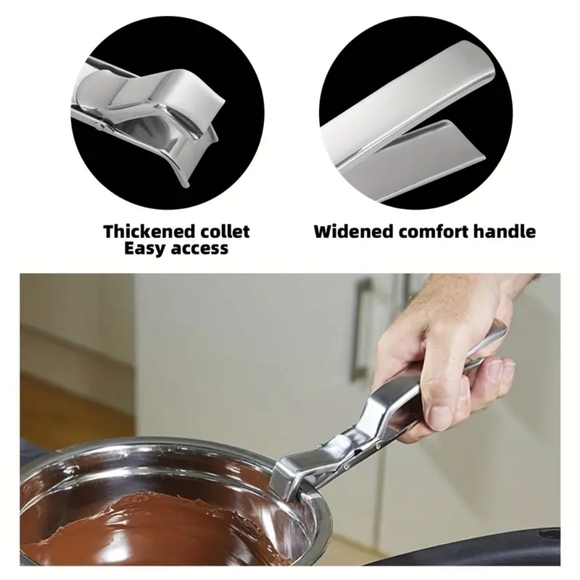Kitchen | Stainless Steel Hot Plate Gripper Plate Clamp Tongs Kitchen ...